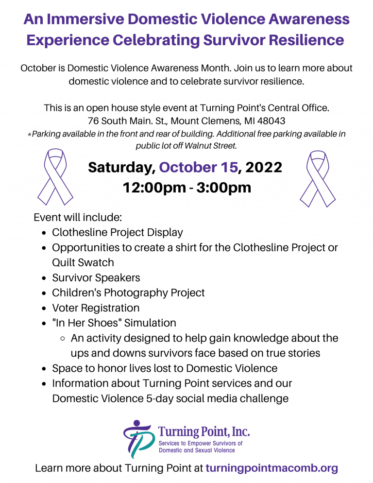 An Immersive Domestic Violence Awareness Experience Celebrating ...